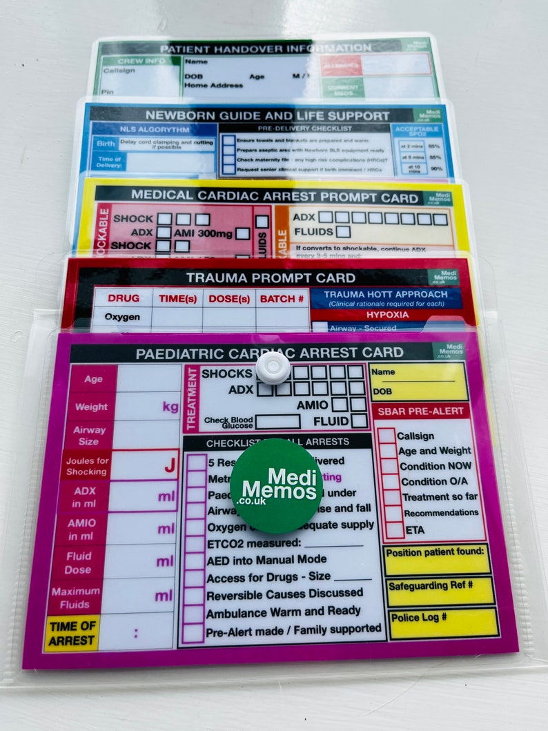 Medi Memo Bundle for Ambulance / Paramedic / Student Paramedic / AAP ...
