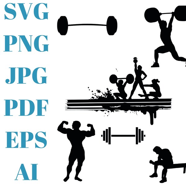 Bodybuilding Svg - Etsy