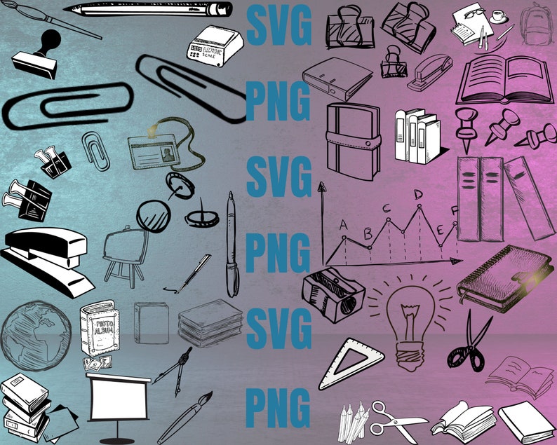 100+ School SVG Bundle | Back to School SVG Teacher Svg Clipart | Kids ...