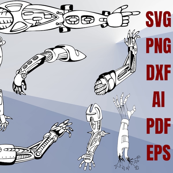 Robot Arm Dxf - Etsy