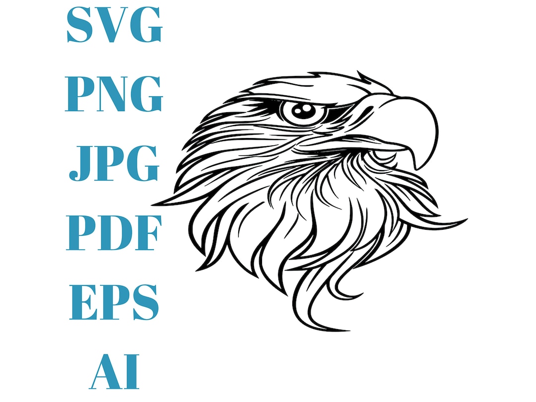 Eagle Svg, Eagle Head Clipart, Eagle Face Svg, Eagle Svg Cut Files ...