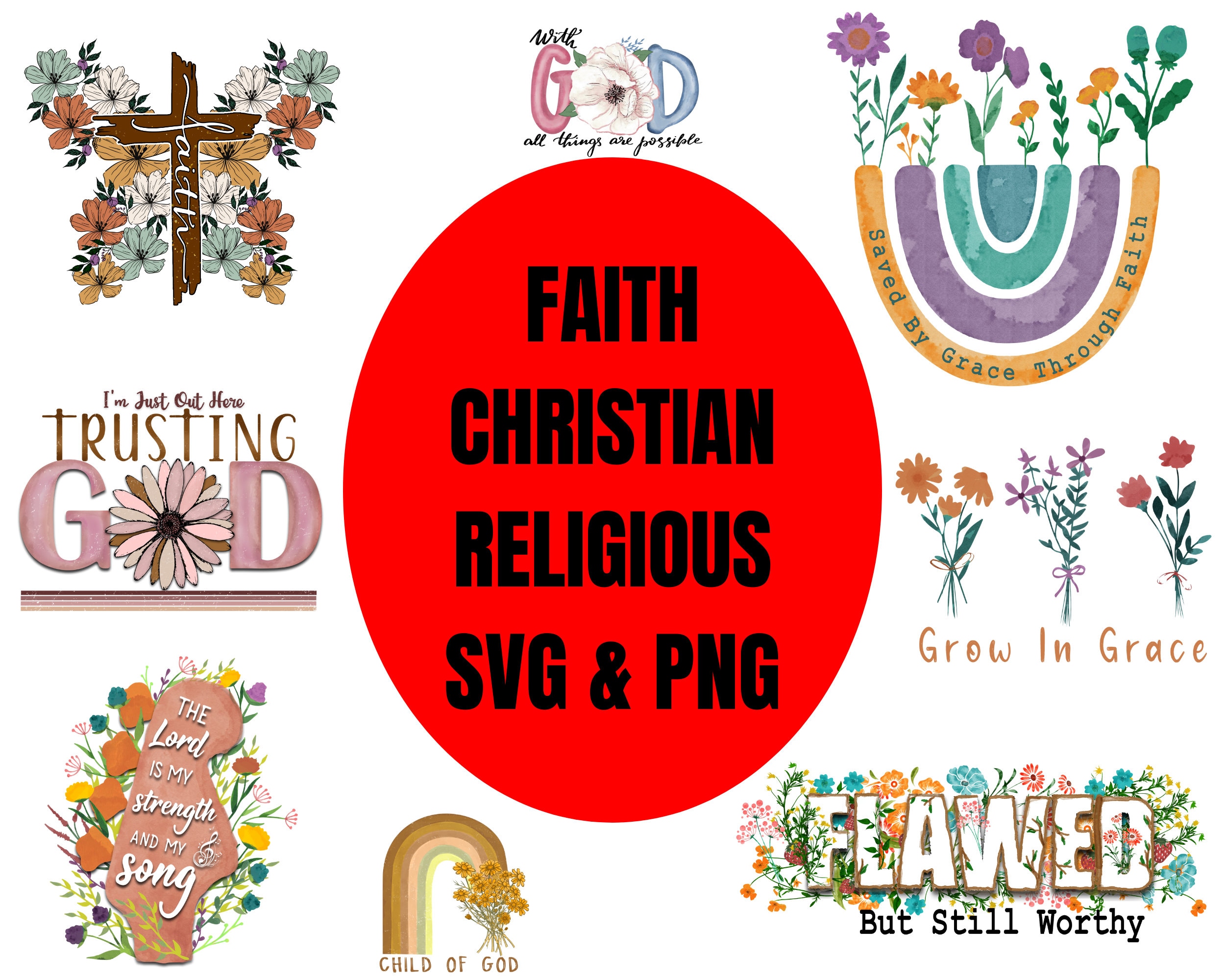 8 Christian SVG PNG Bundle Religious Svg Bundle Motivational Quotes Svg ...