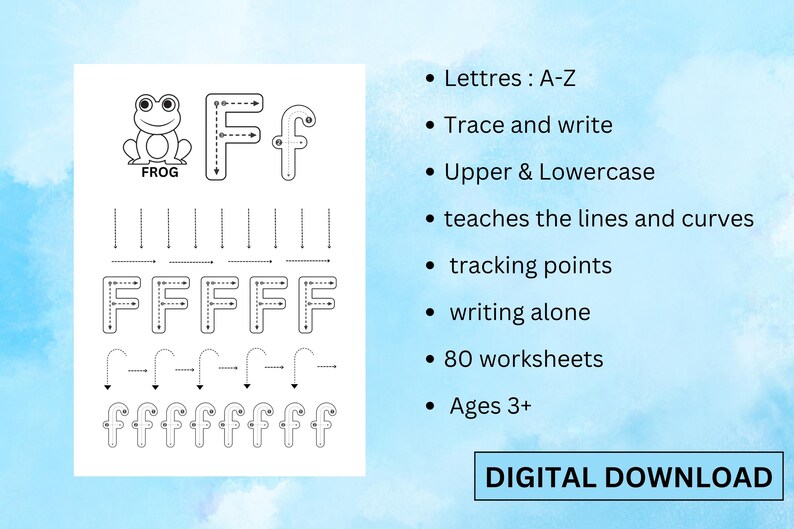 Tracing Alphabet Sheets Kindergarten Alphabet Upper and Lower Case ...