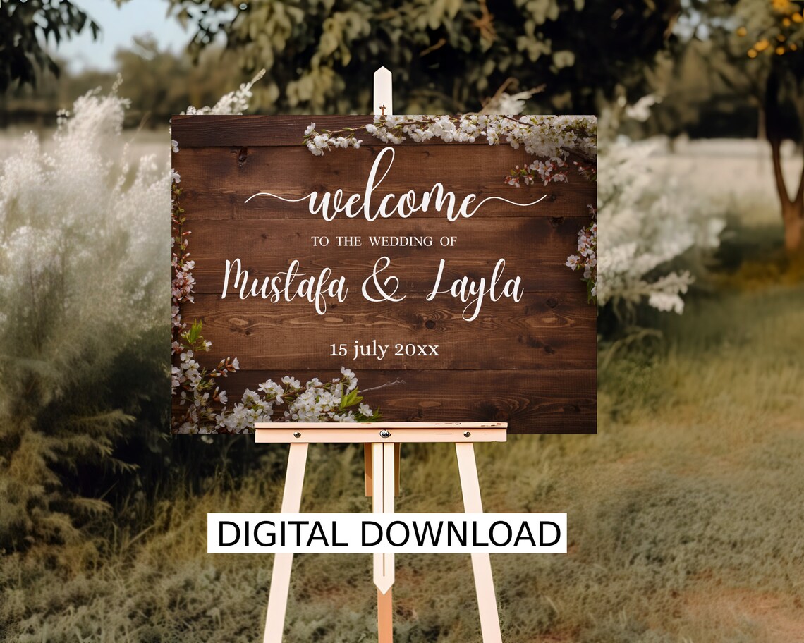 Nikkah Ceremony Sign Nikah Welcome Sign Islamic Wedding Islamic ...