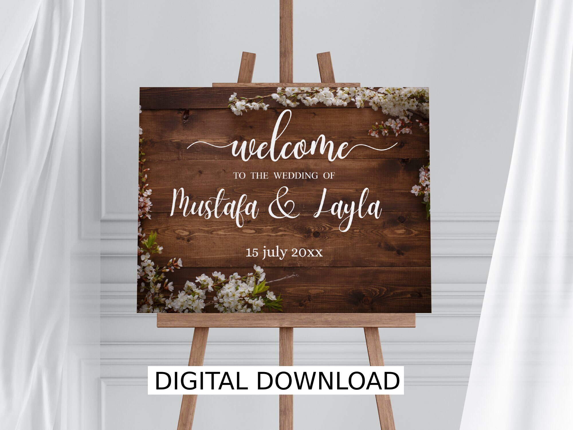 Nikkah Ceremony Sign Nikah Welcome Sign Islamic Wedding Islamic ...