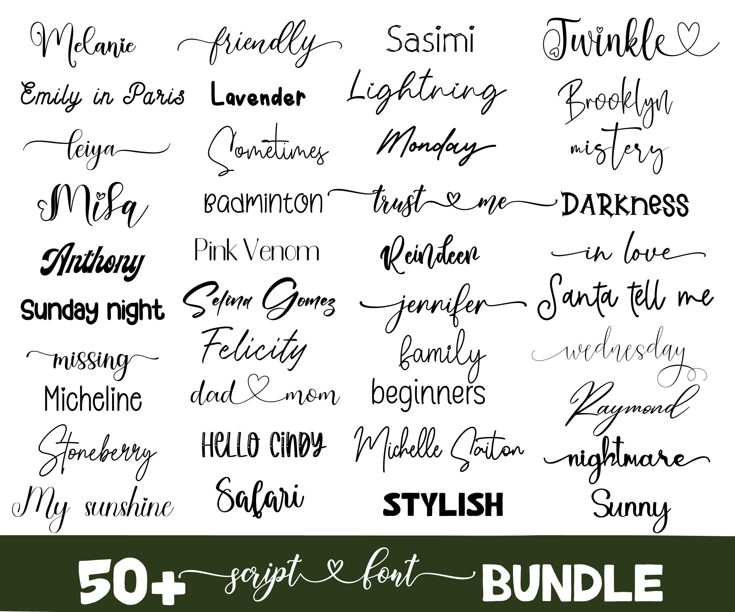 Top 20 Popular Cursive Fonts: Best Cursive Fonts On The Web, 55% OFF