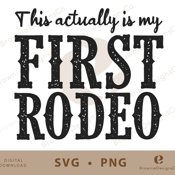 This Actually is My First Rodeo Hat - Etsy