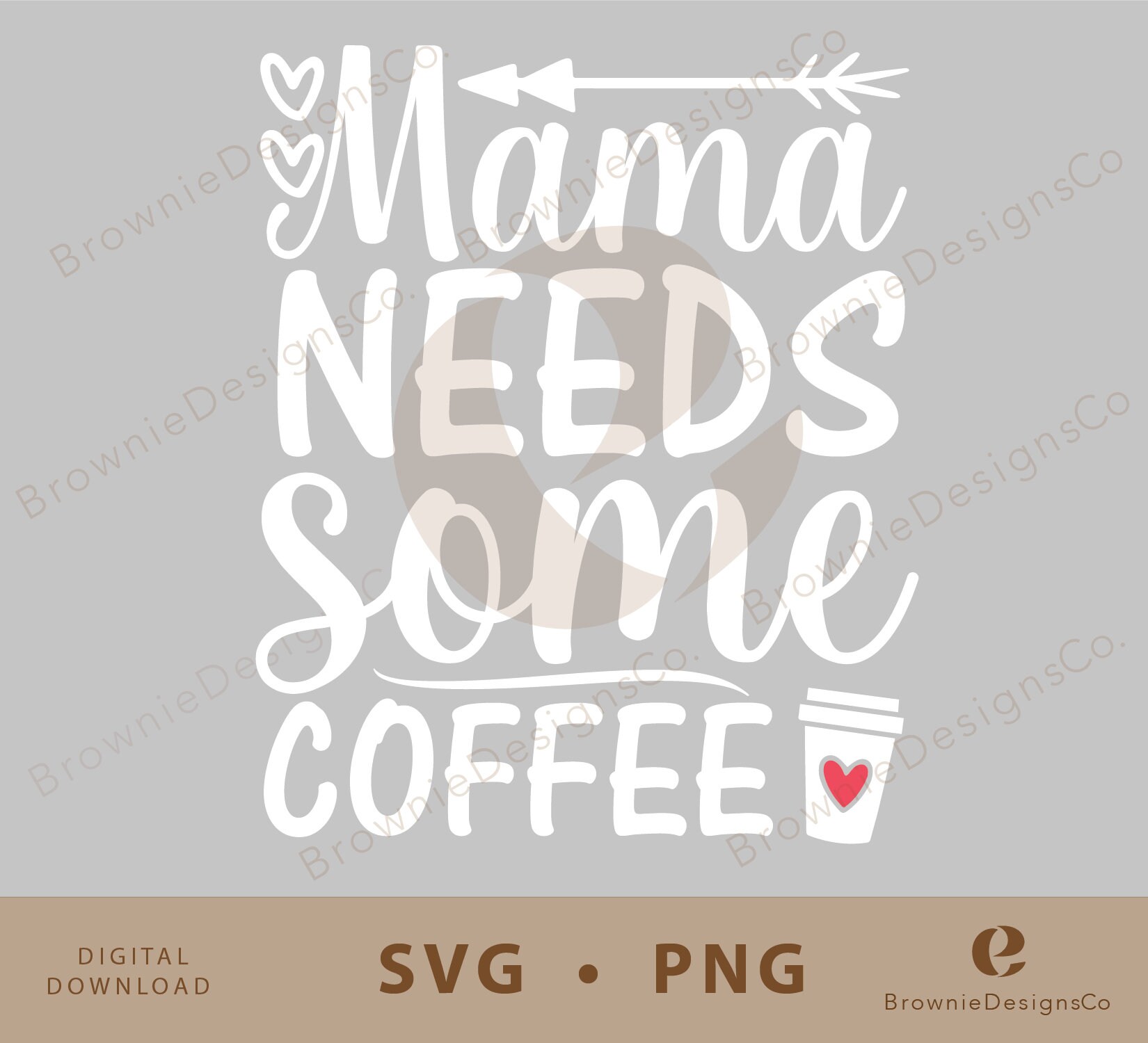 Mama Needs Some Coffee Shirt Design SVG, PNG, Funny Mom's Gift Tshirt, Coffee Design, Mother's ...