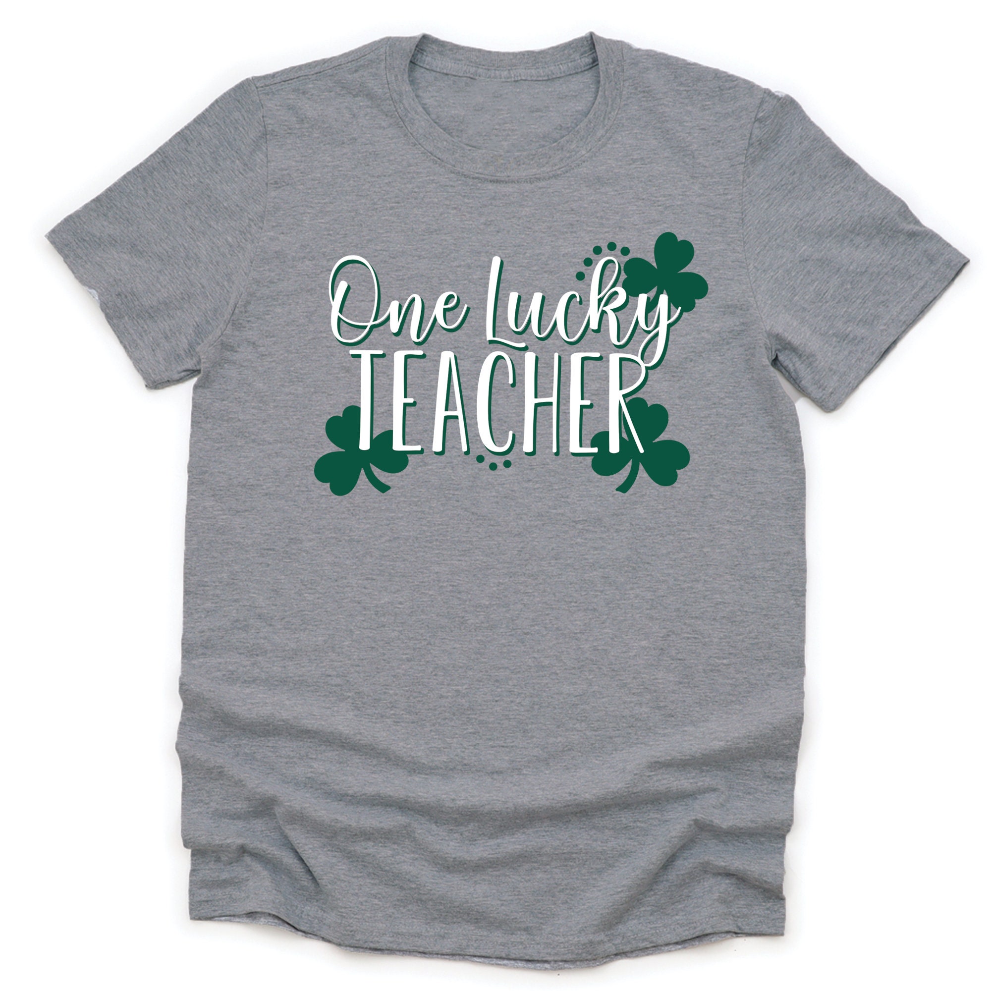 One Lucky Teacher Shirt Design, PNG, SVG, Teacher Gift T-shirt, St ...