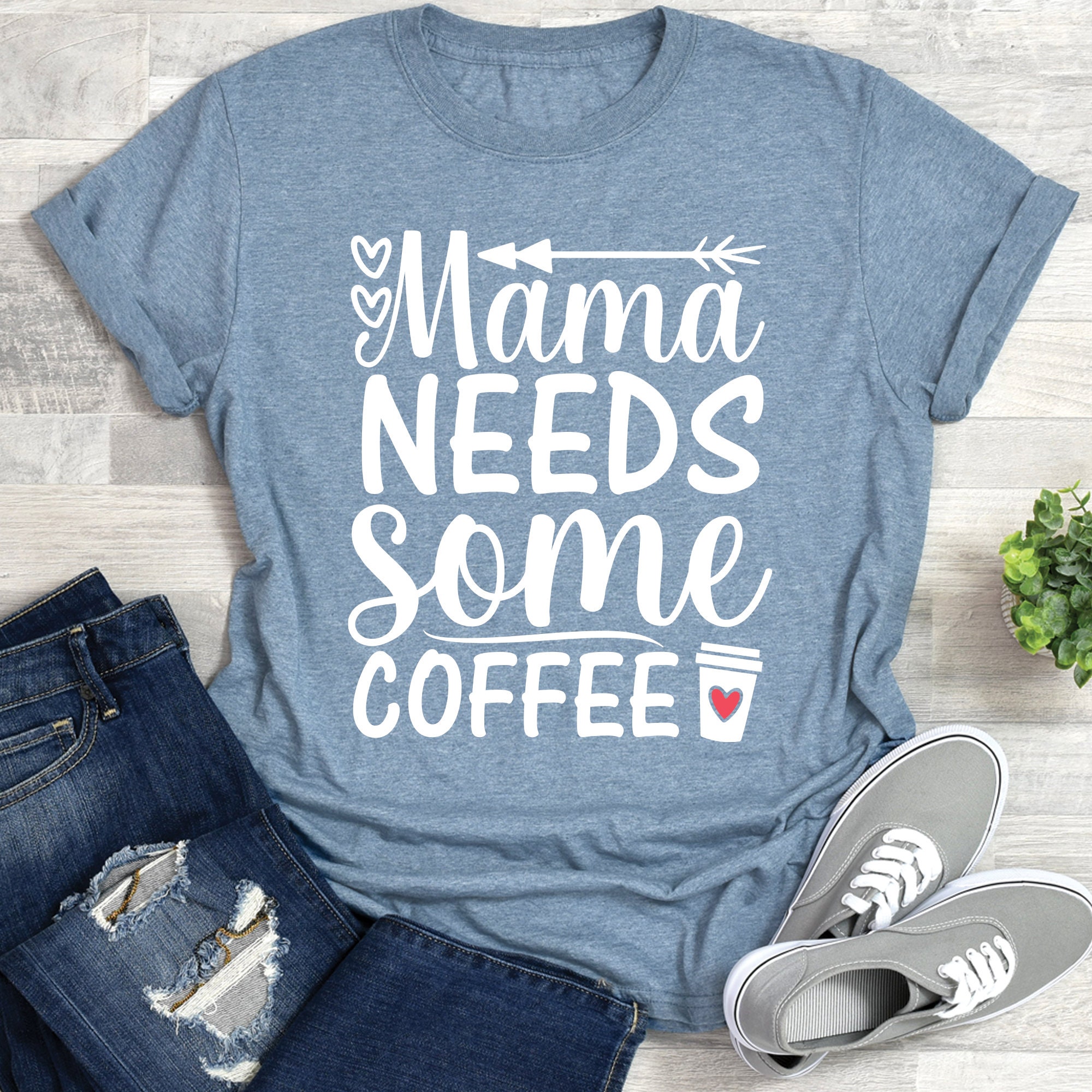 Mama Needs Some Coffee Shirt Design SVG, PNG, Funny Mom's Gift Tshirt, Coffee Design, Mother's ...