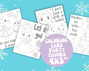 Frozen Coloring Pack, Printable, Kids Activity, Frozen Birthday Fun ...
