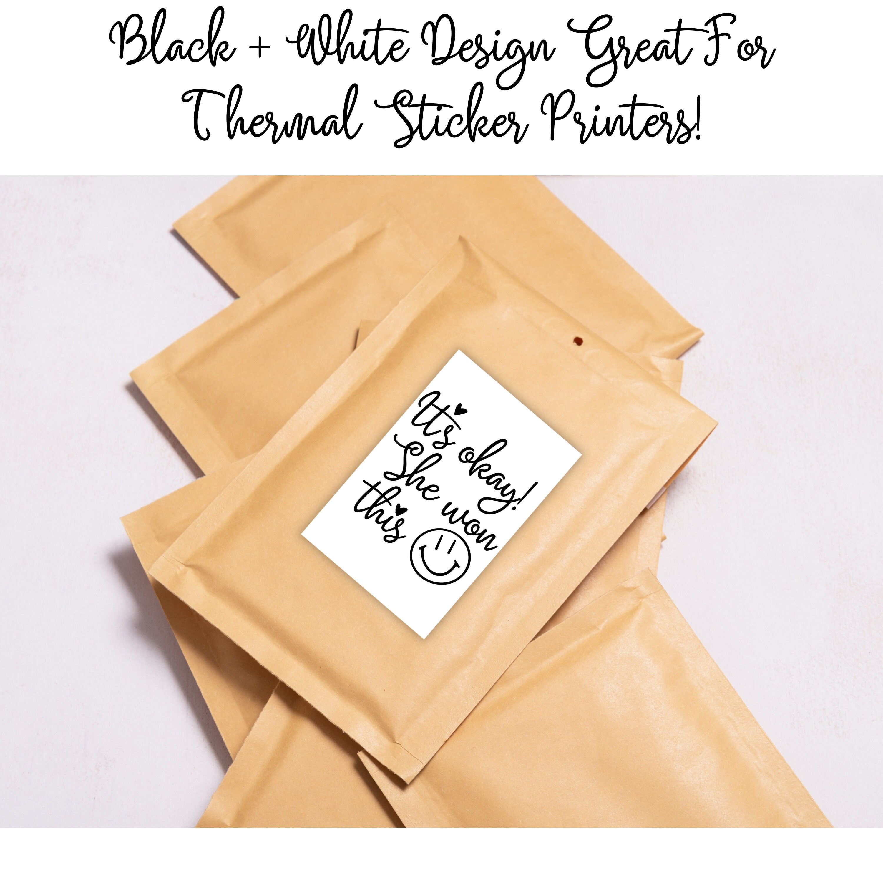 Thermal Printer Label Bundle, DIGITAL Label,thermal Sticker Designs PNG ...