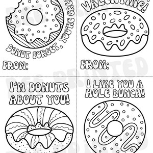 Coloring Valentine's Cards Printable- DIGITAL DOWNLOAD - Non-editable ...
