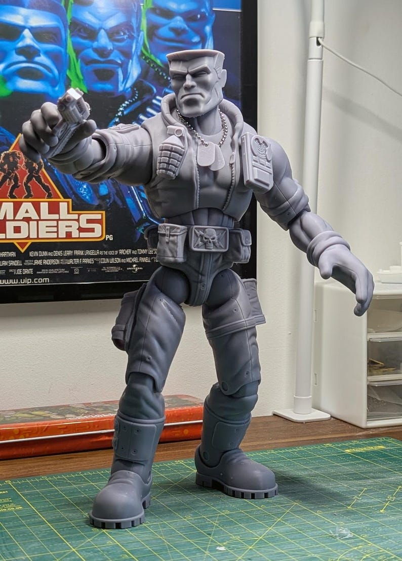 Small Soldiers - CHIP HAZARD - Hero Pose Statue - Etsy