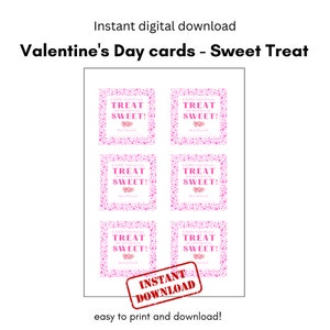 Printable Valentine's Day Cards - Instant Download - Digital Valentine ...