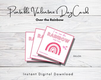 Printable Valentine's Day Cards for Kids Instant Download Digital ...