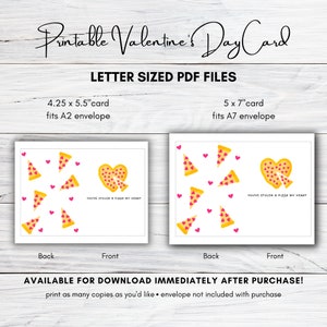 Valentine’s Day Printable Card - Instant Download - Digital Valentine’s ...