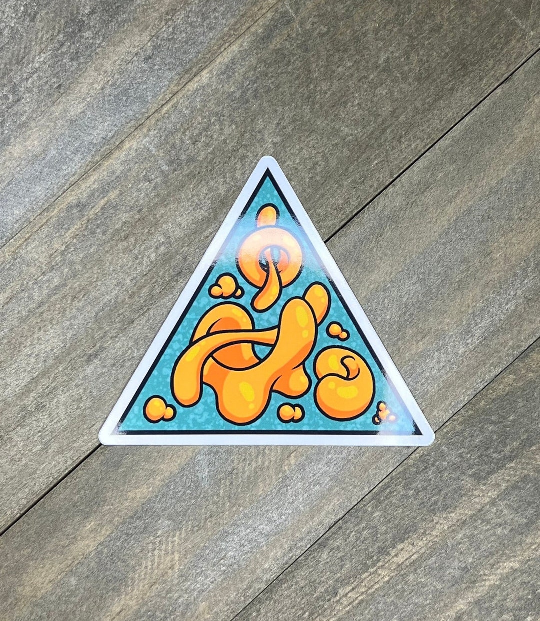 Triangle Blobs 2 Sticker 3 Inch, Abstract Sticker, Fun Sticker, Blobs ...