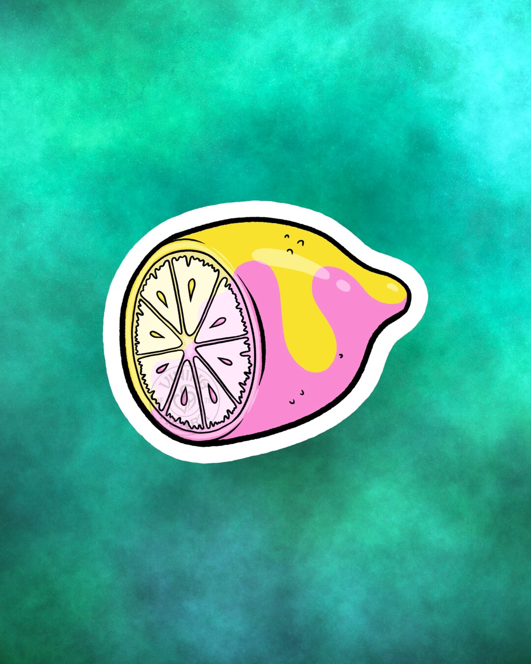 Pink Lemon Digital Art Download, PNG, PDF, Fruit, Food - Etsy