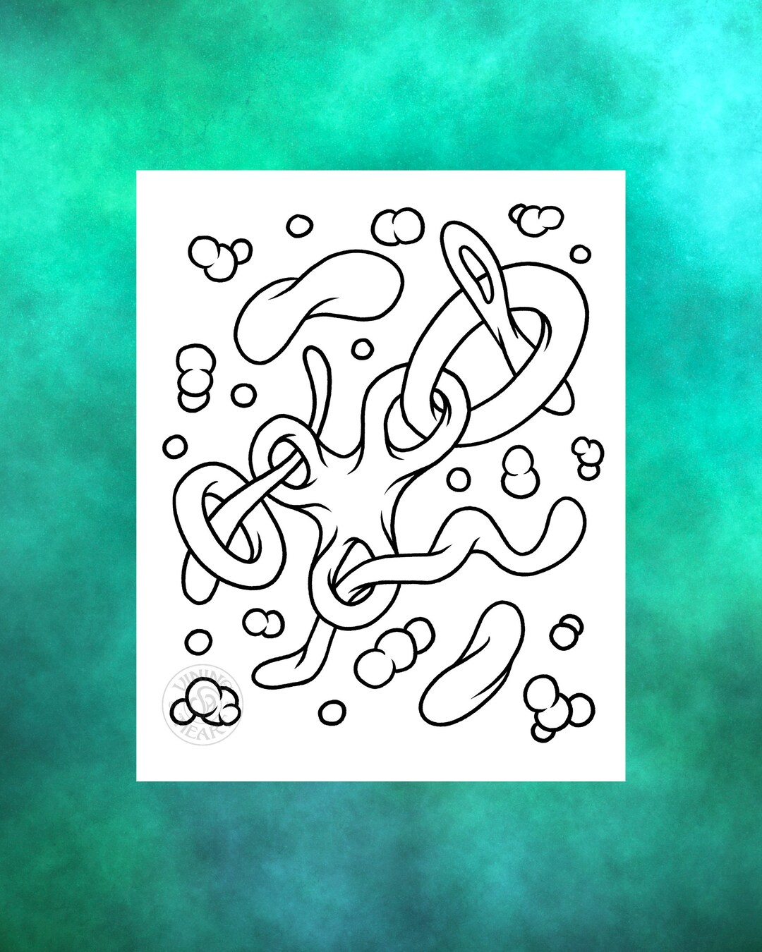 Blob Coloring Page Digital Art Download, PNG, PDF, Fun, Adult Coloring Page, Abstract, Blobs ...