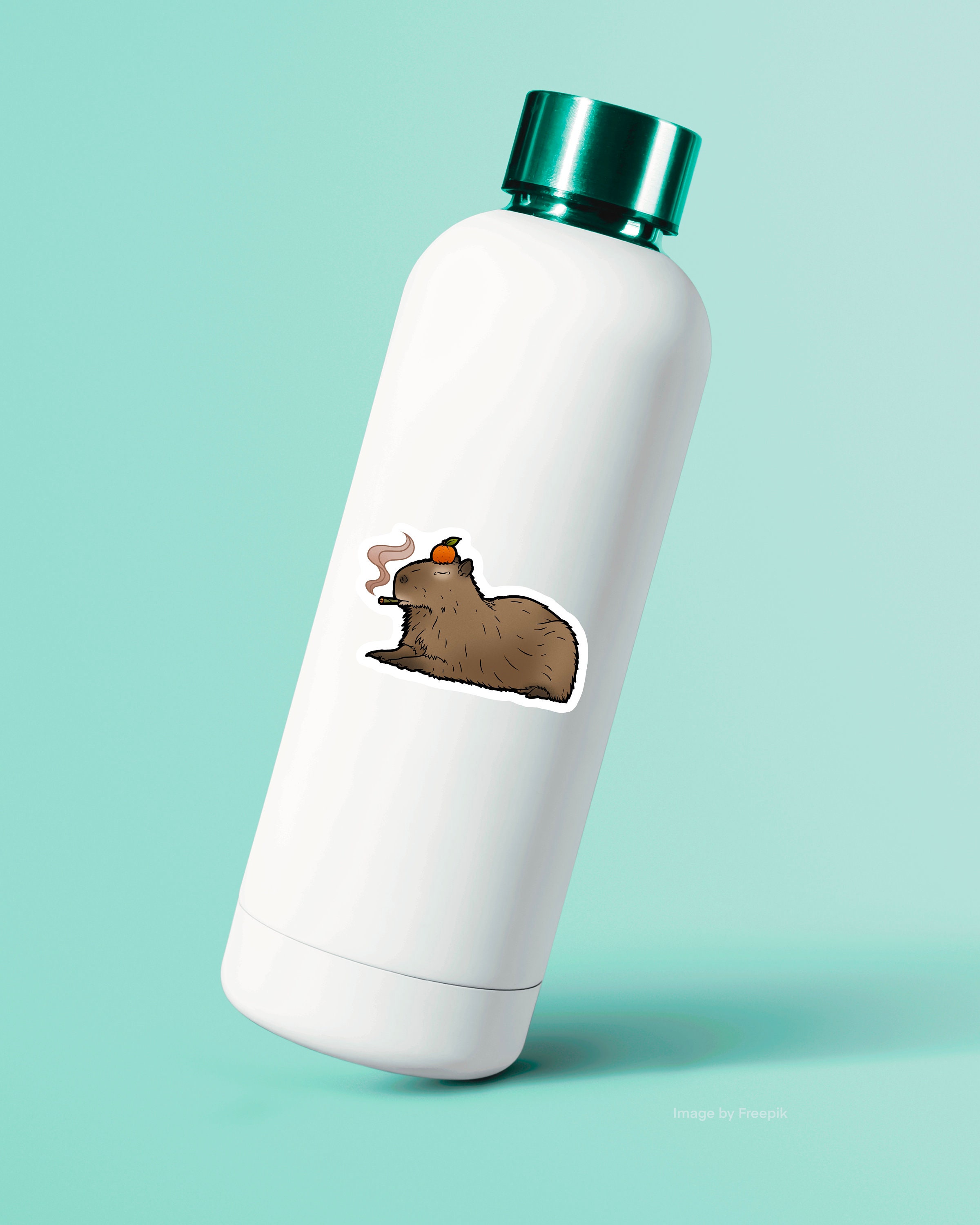 Chill Capybara Digital Art Download, PNG, PDF, Animal, Cute, Cute ...