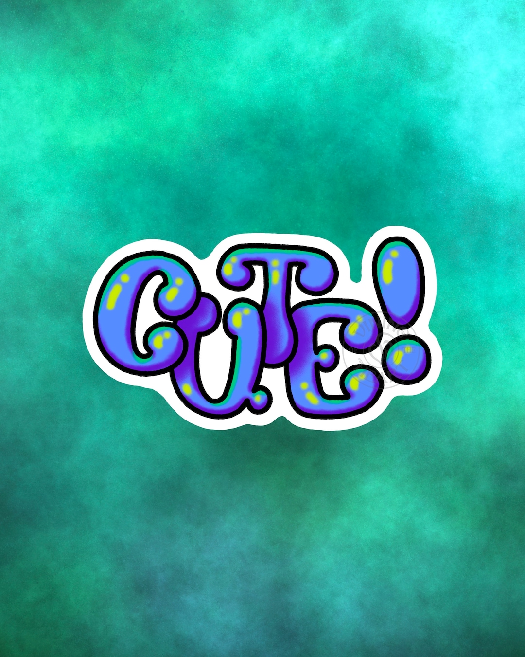 Cute! Digital Art Download, PNG, PDF, Cute, Cute Word, Cute Phrase - Etsy