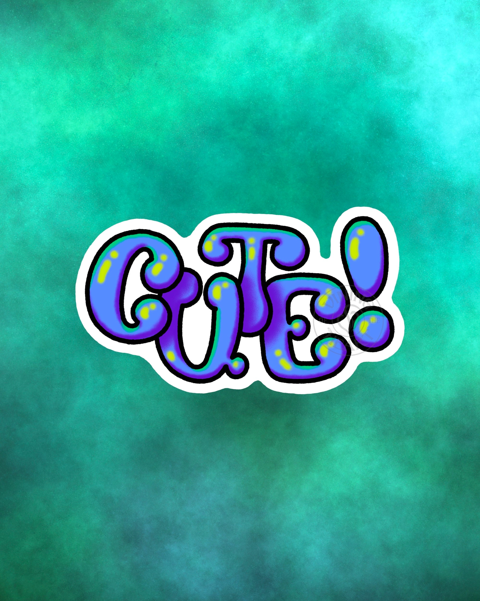 Cute! Digital Art Download, PNG, PDF, Cute, Cute Word, Cute Phrase - Etsy