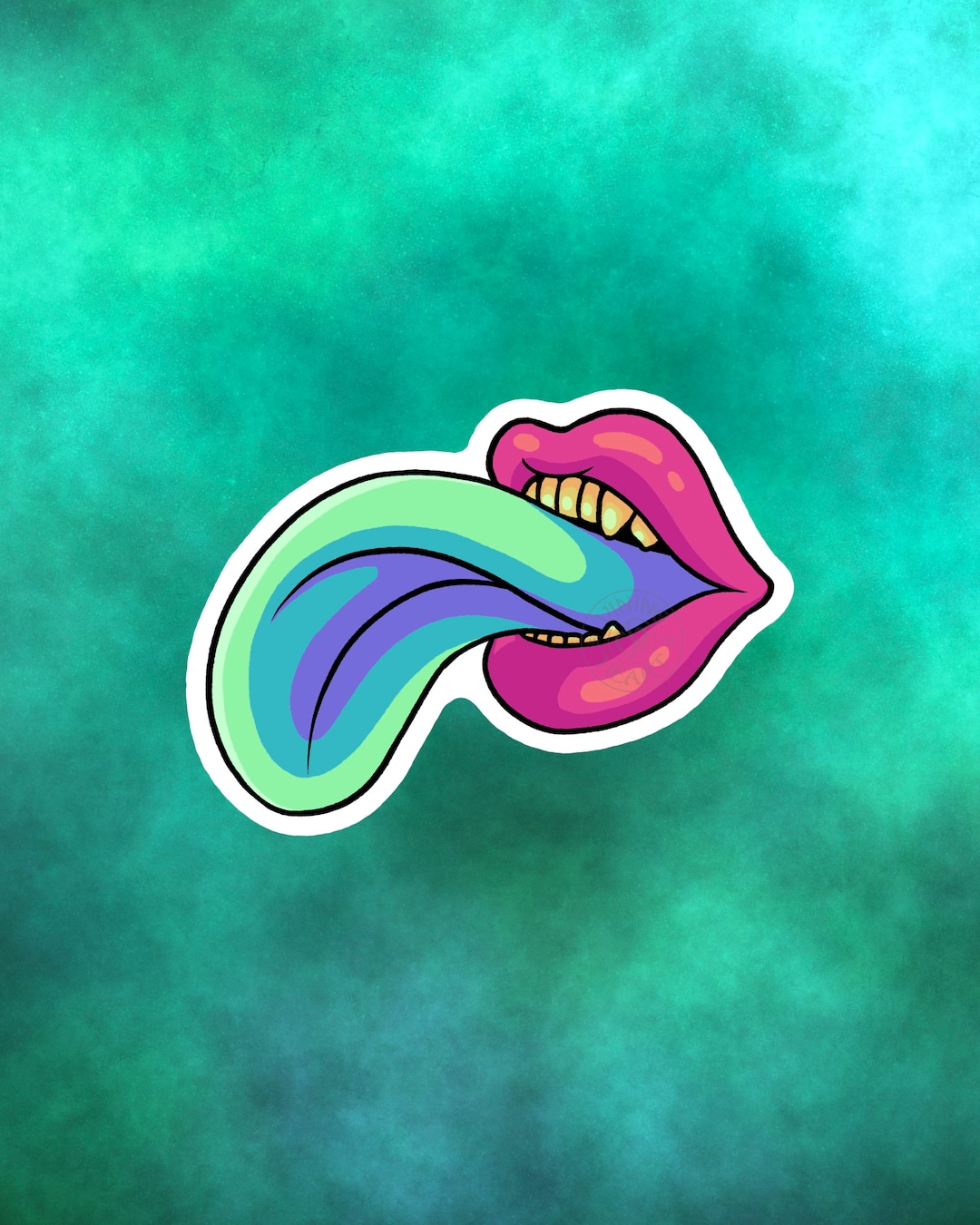 Trippy Tongue Digital Art Download, PNG, PDF, Tongue PDF, Trippy, Psychedelic, Mouth, Open Mouth ...