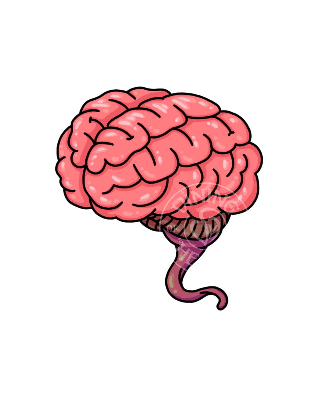 Floating Brain Digital Art Print Download - Etsy