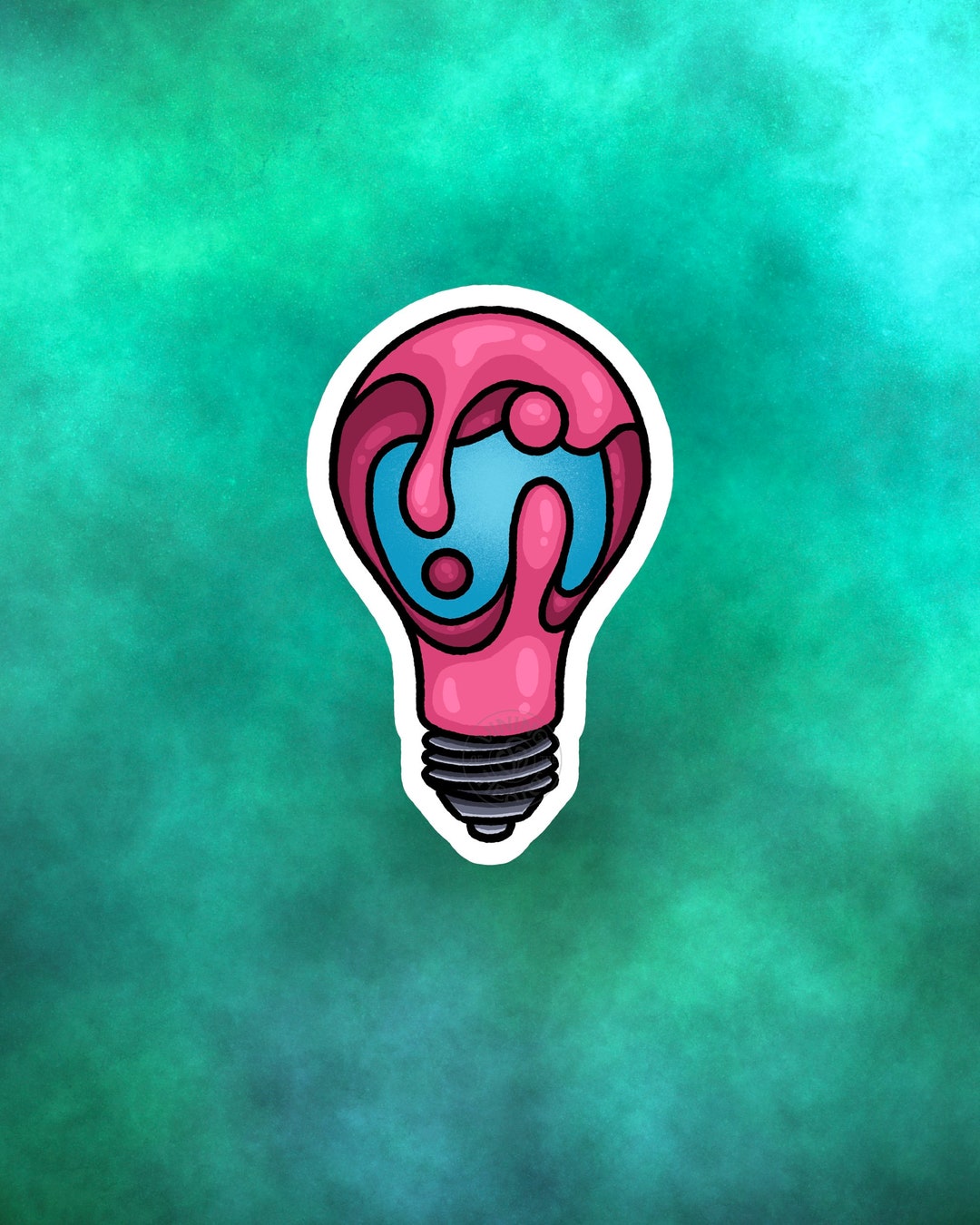 Lava Light #2 Digital Art Download, PNG, PDF, Lava Lamp, Lightbulb ...