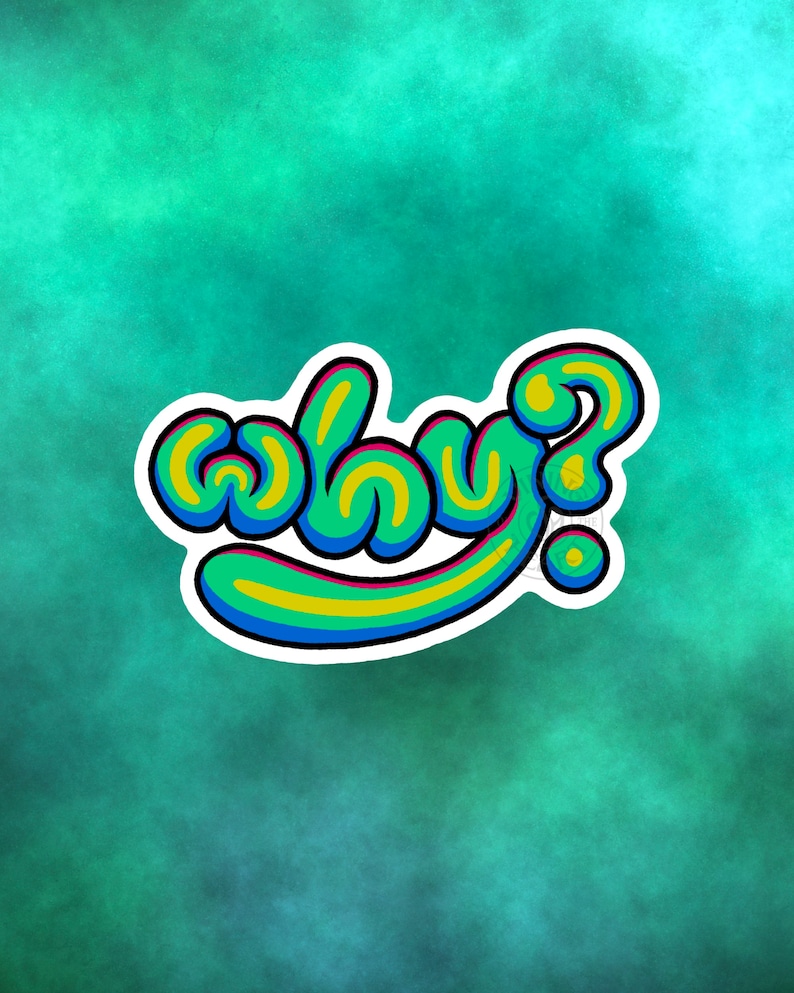 Why? Digital Art Download, PNG, PDF, Word, Question, Question Mark - Etsy
