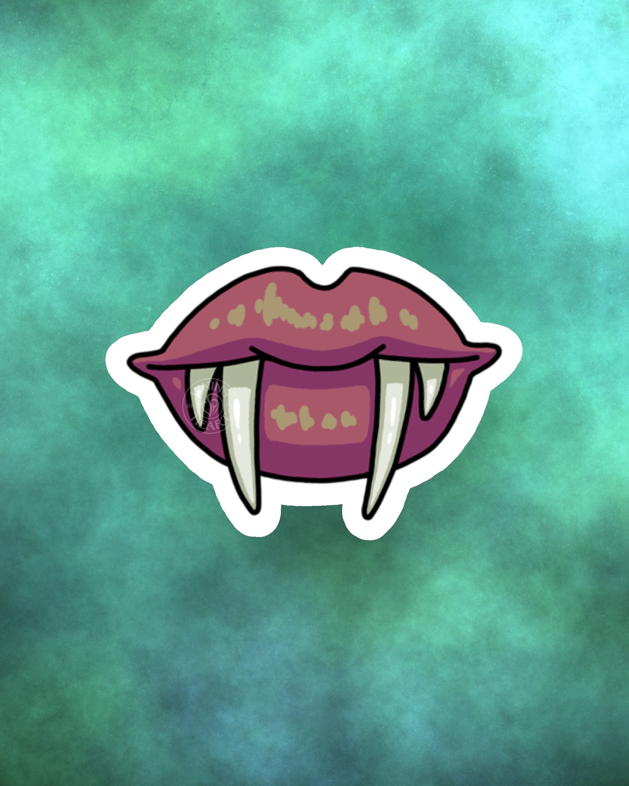 Tattoo Fangs Digital Art Print Download, PNG, PDF, Lips, Mouth - Etsy