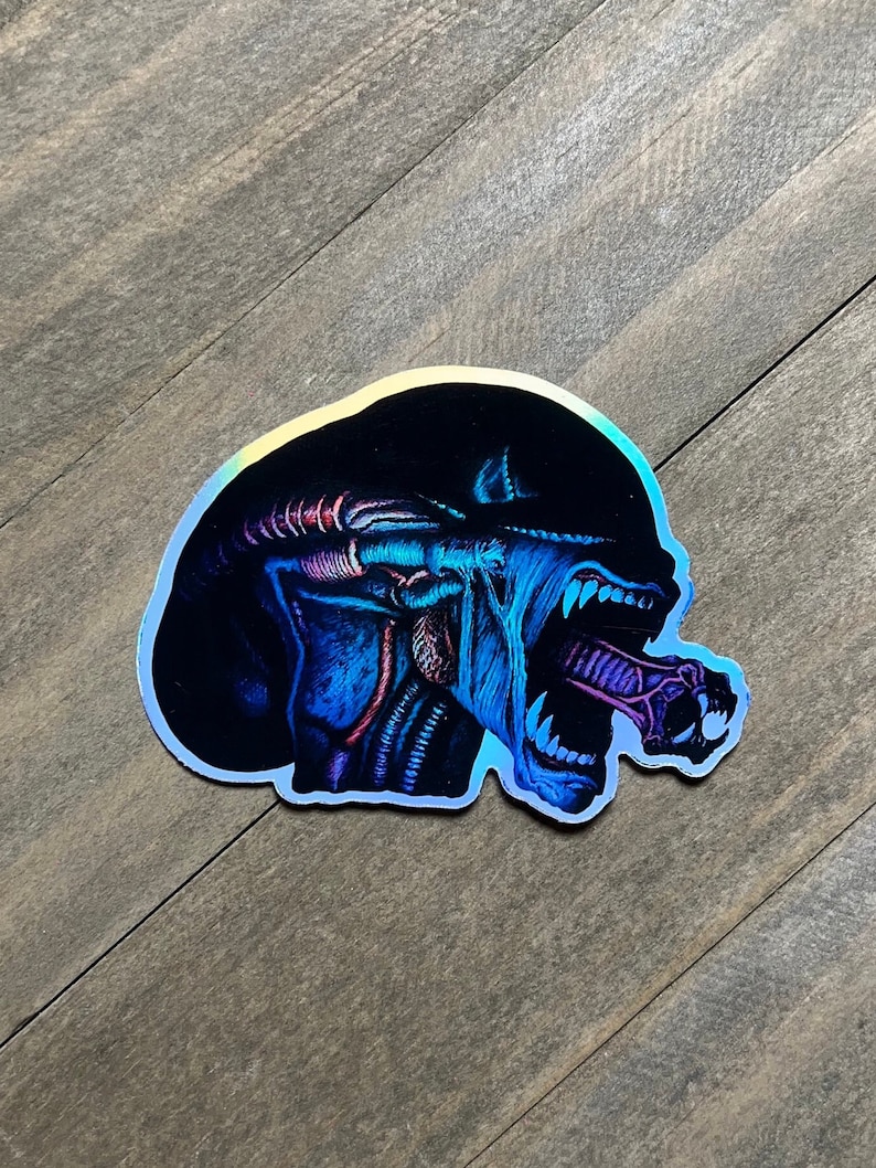 Xenomorph Sticker 3 Inch, Alien Sticker, Creature Sticker, Space ...