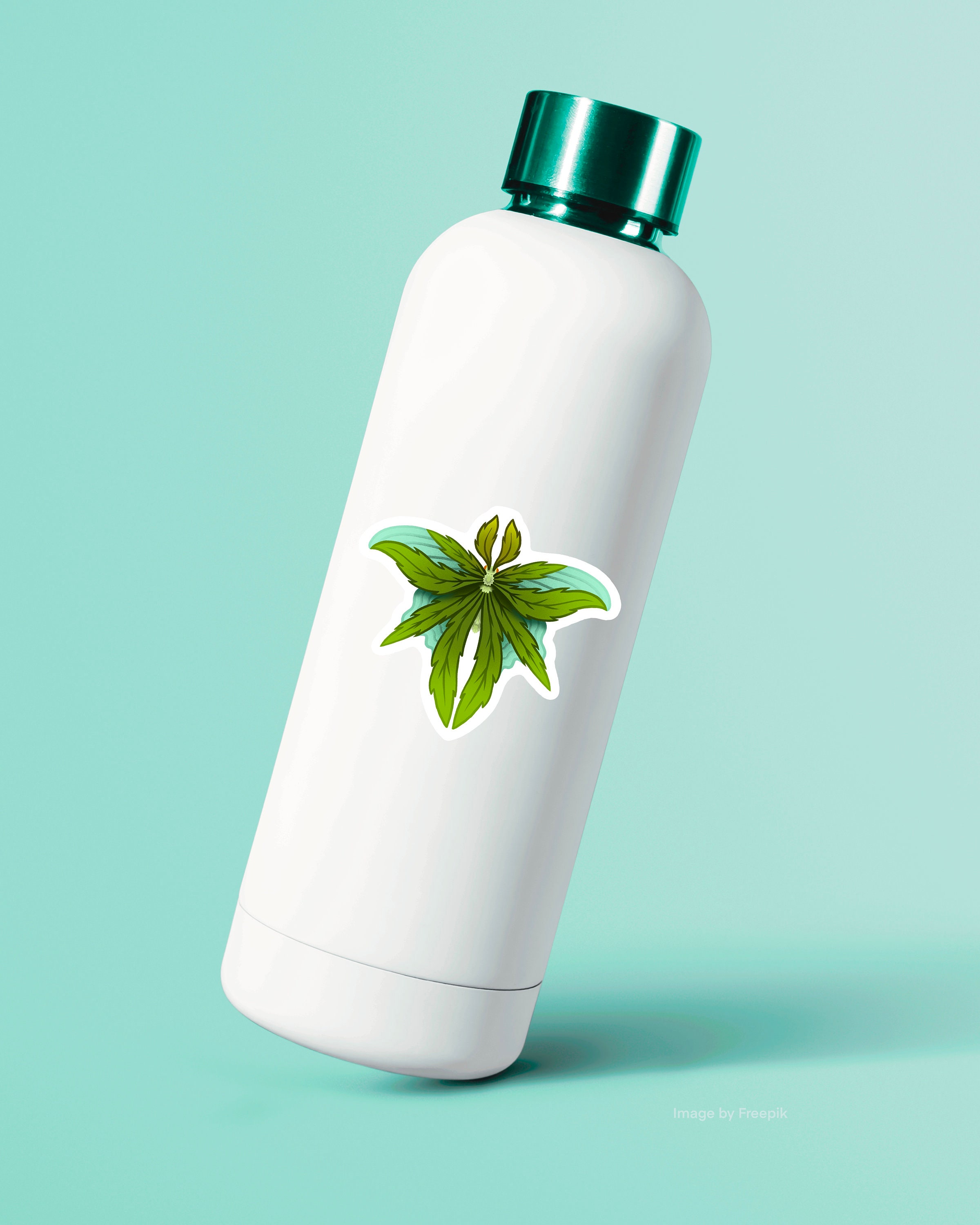 Luna Weed Moth Digital Art Download, PNG, PDF, Funny, 420, Cannabis ...