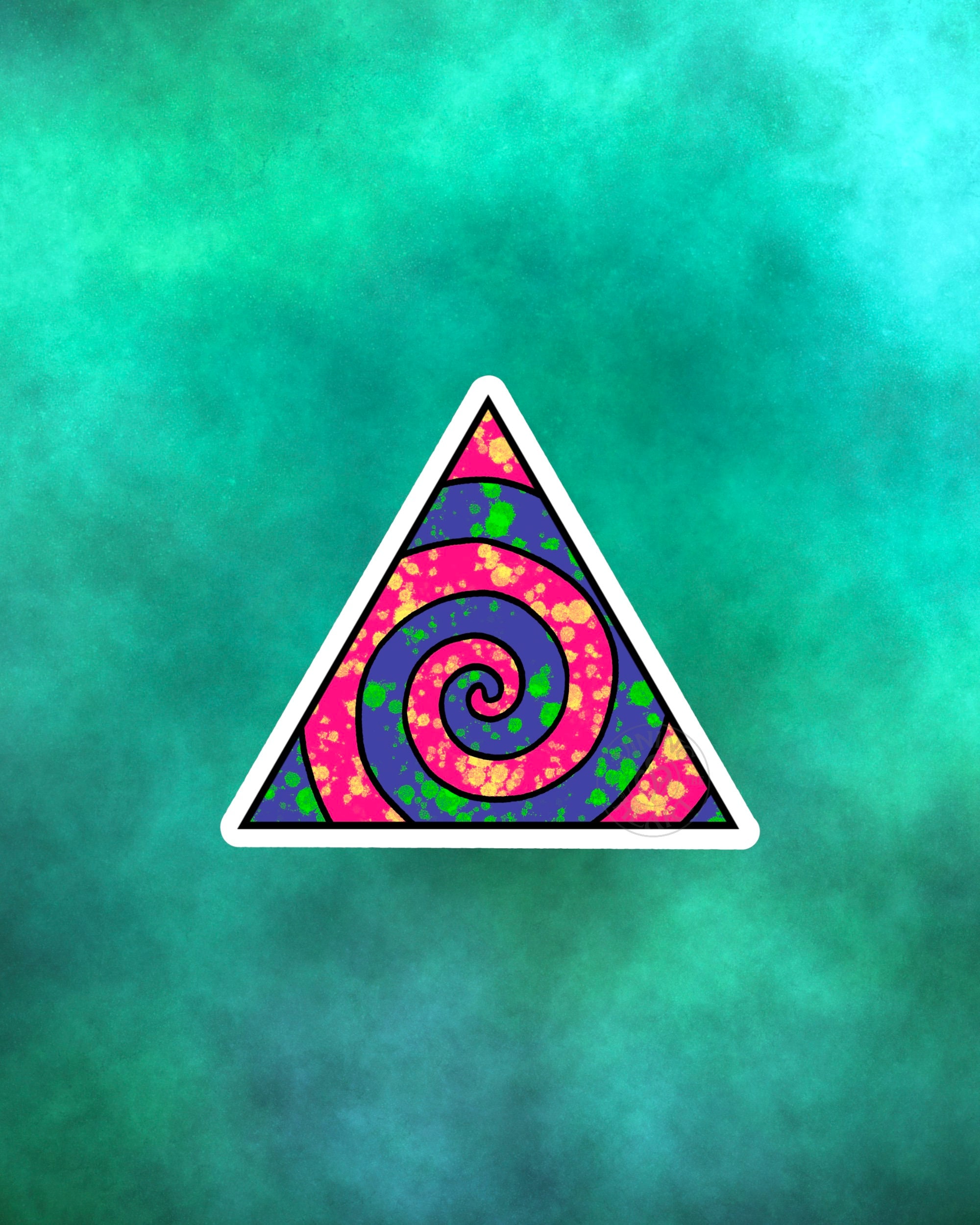 Trippy Triangle Digital Art Download, PNG, PDF, Trippy Art, Psychedelic ...
