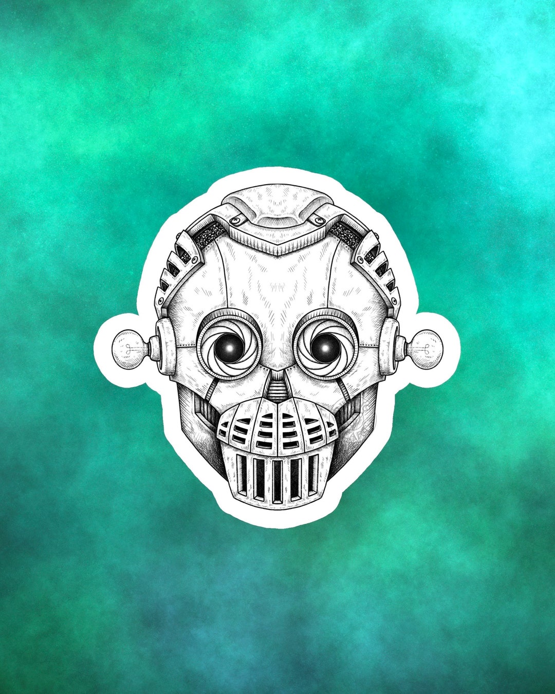 Brobot 9000 Digital Art Download, PNG, PDF, Robot, Bro, Skull - Etsy