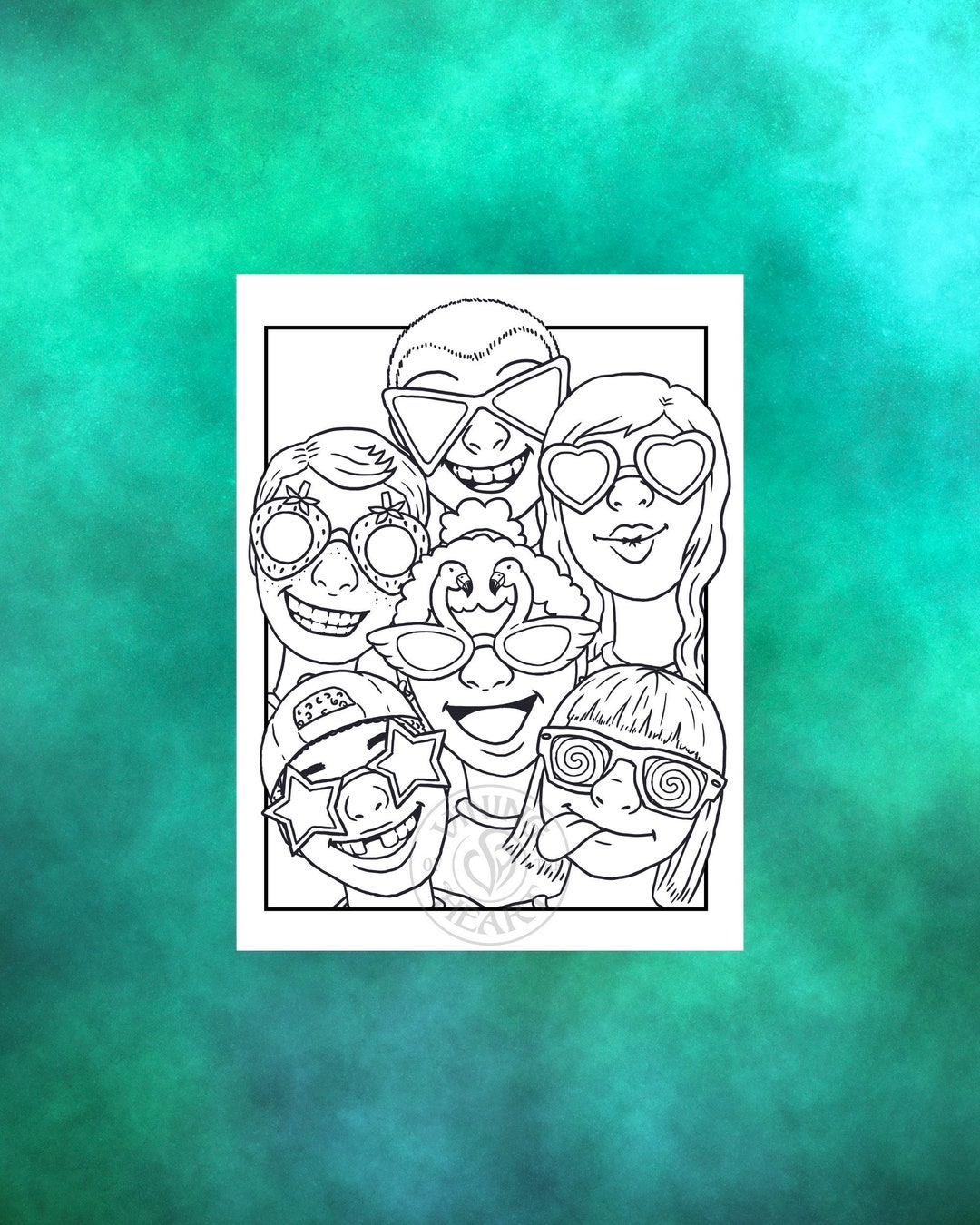 Cool Kids Coloring Page Digital Download, Fun Printable Poster, PDF ...