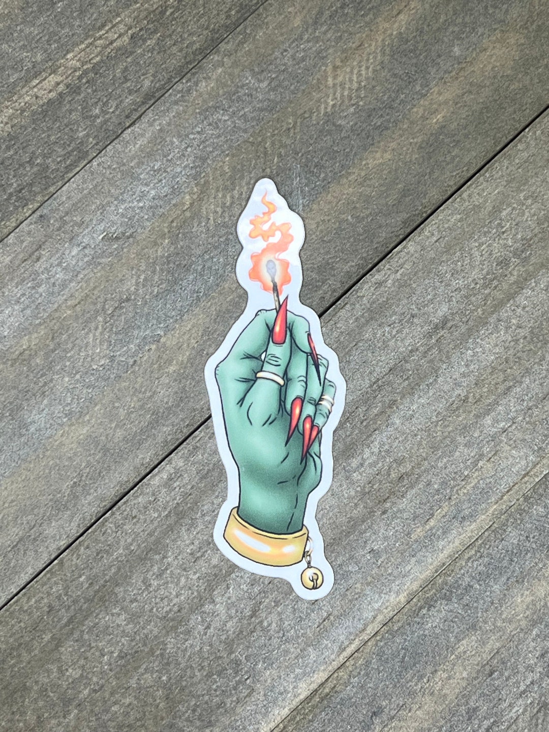 Witch Hand Sticker, Magic, Witch’s Flame Sticker 3 Inch, Witchy, Flame ...