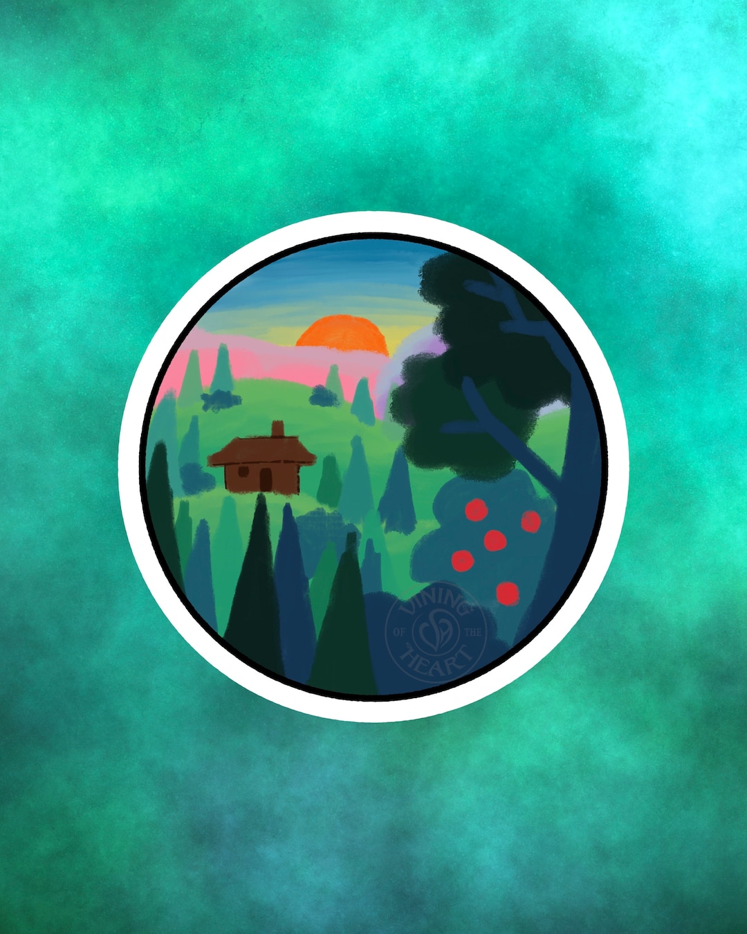 Vermont Scene Digital Art Download, PNG, PDF, Landscape, Scenery, Wall ...