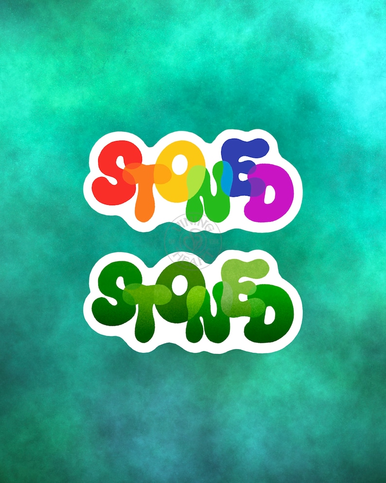 Stoned Bundle Digital Art Download, PNG, PDF, Funny, 420, Stoner ...