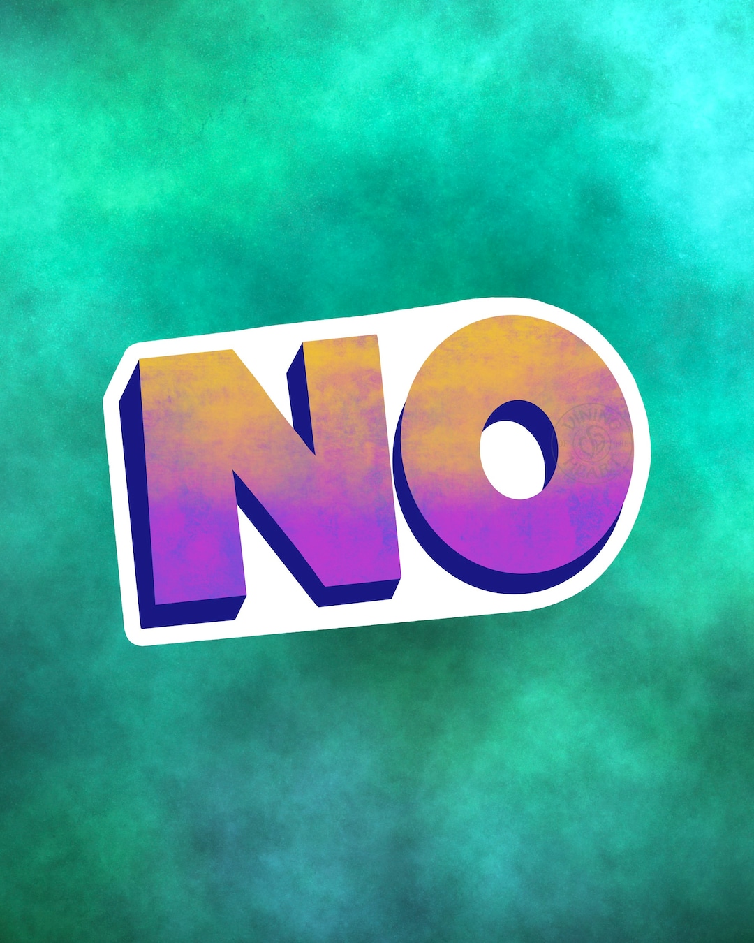 No Digital Art Download, PNG, PDF, Word No, NO, No Sticker, No Decal ...