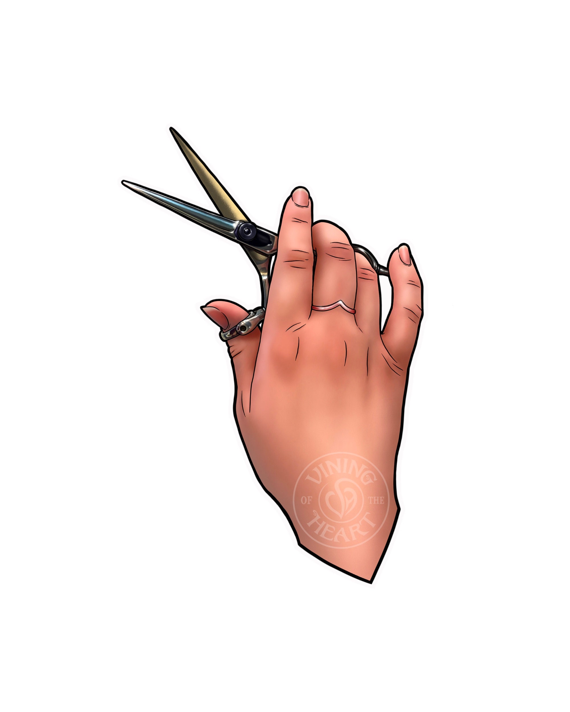 Stylist Hand Digital Art Download, PNG, PDF, Barber, Cosmetologist ...