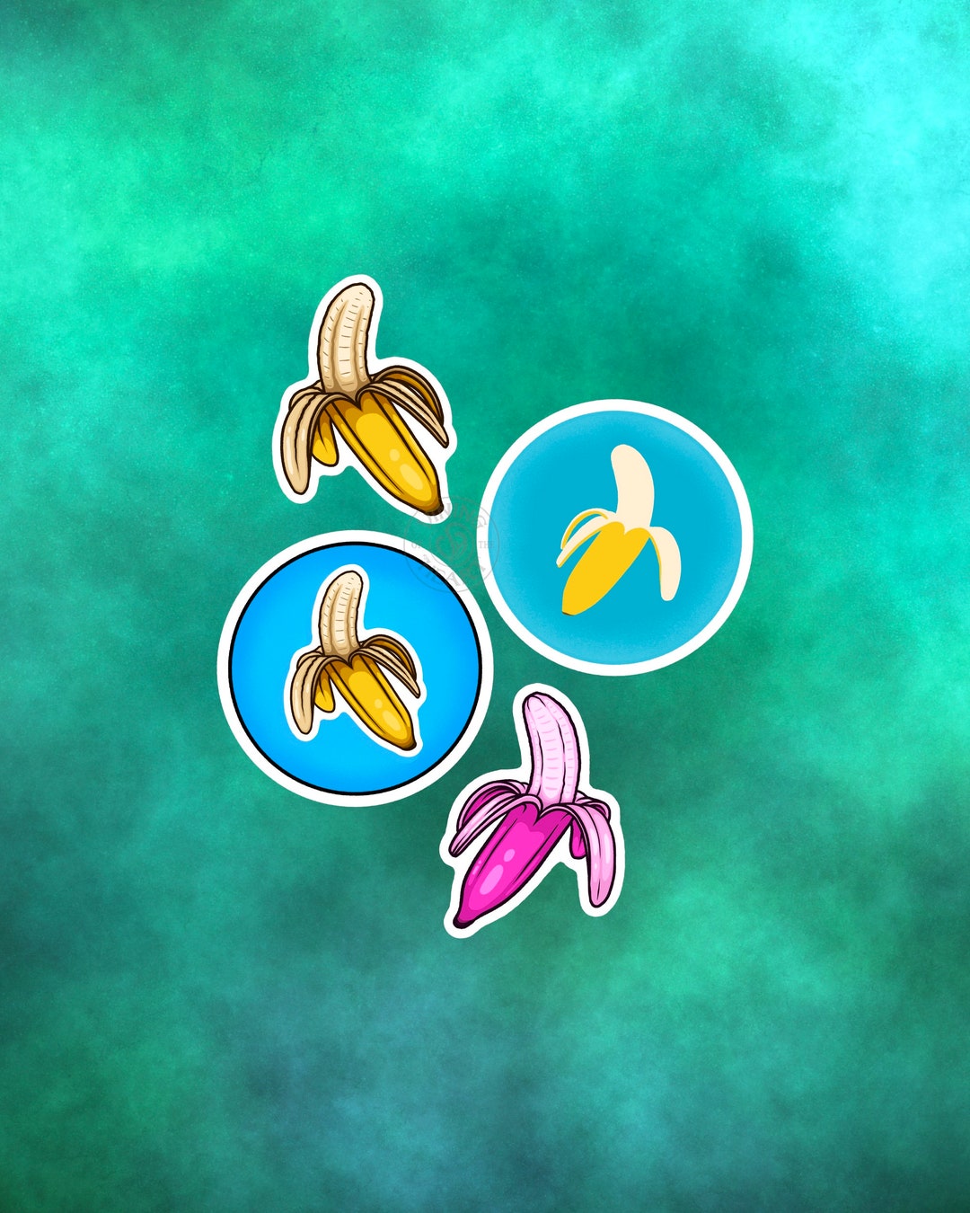 Bananas Bundle Digital Art Download, Fun, PNG, PDF, Food, Fruit, Banana ...