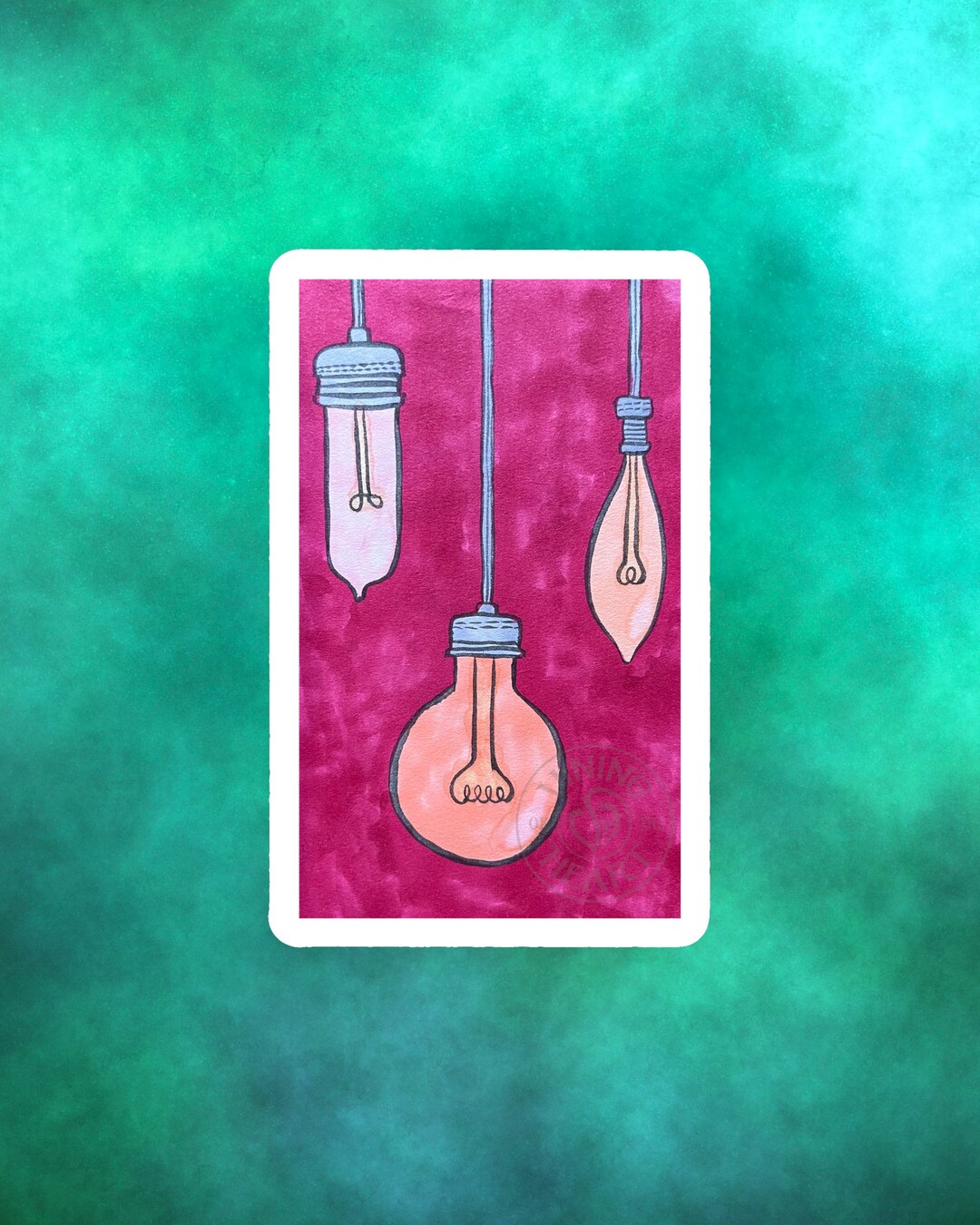 Pink Lights Digital Art Download, PNG, PDF, Lightbulbs, Cute - Etsy