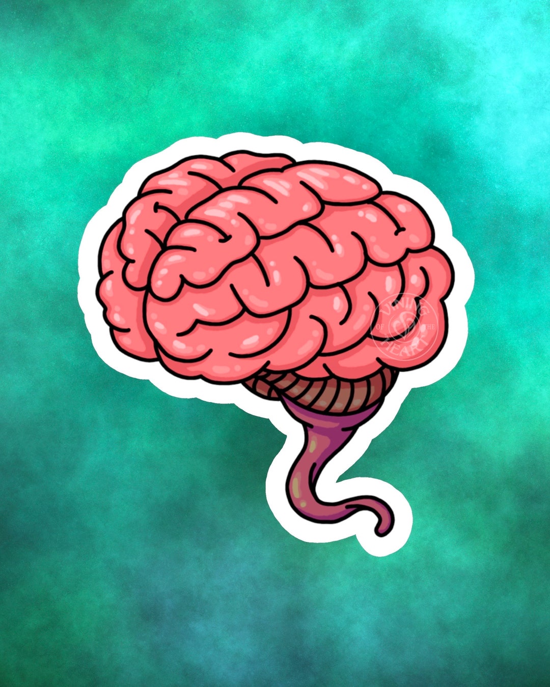 Floating Brain Digital Art Print Download, PNG, PDF, Creepy, Scary ...