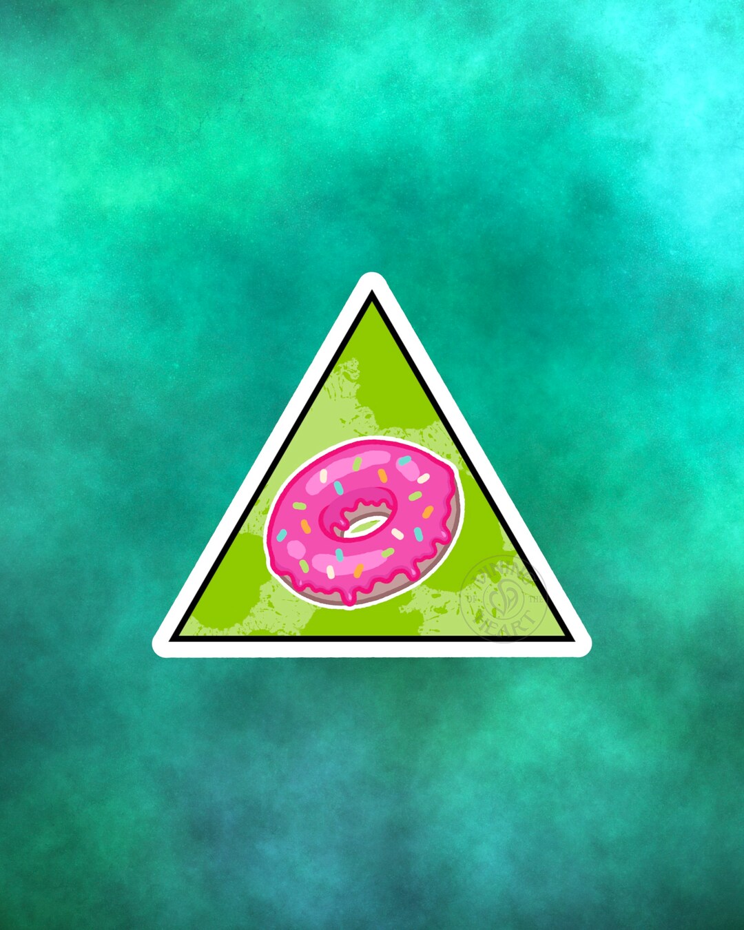 Donut Triangle Digital Art Download, PNG, PDF, Doughnut, Pink Donut PNG ...