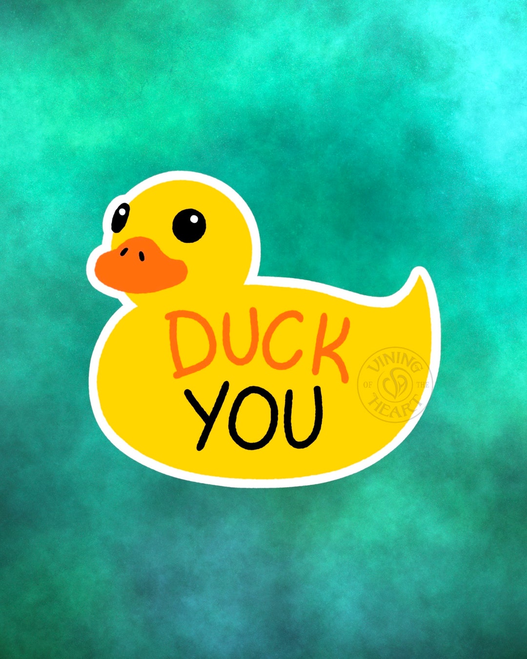 Duck You Digital Art Download, Fuck You, Fuck, Duckie, Rubber Duckie, Funny, PNG, PDF - Etsy