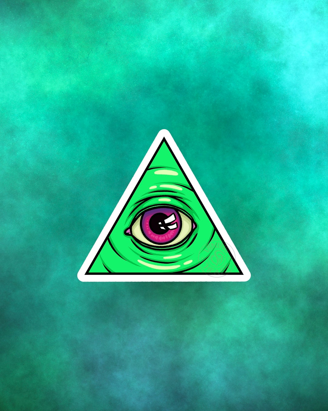 Eye Triangle Digital Art Download, PNG, PDF, Trippy, Psychedelic ...