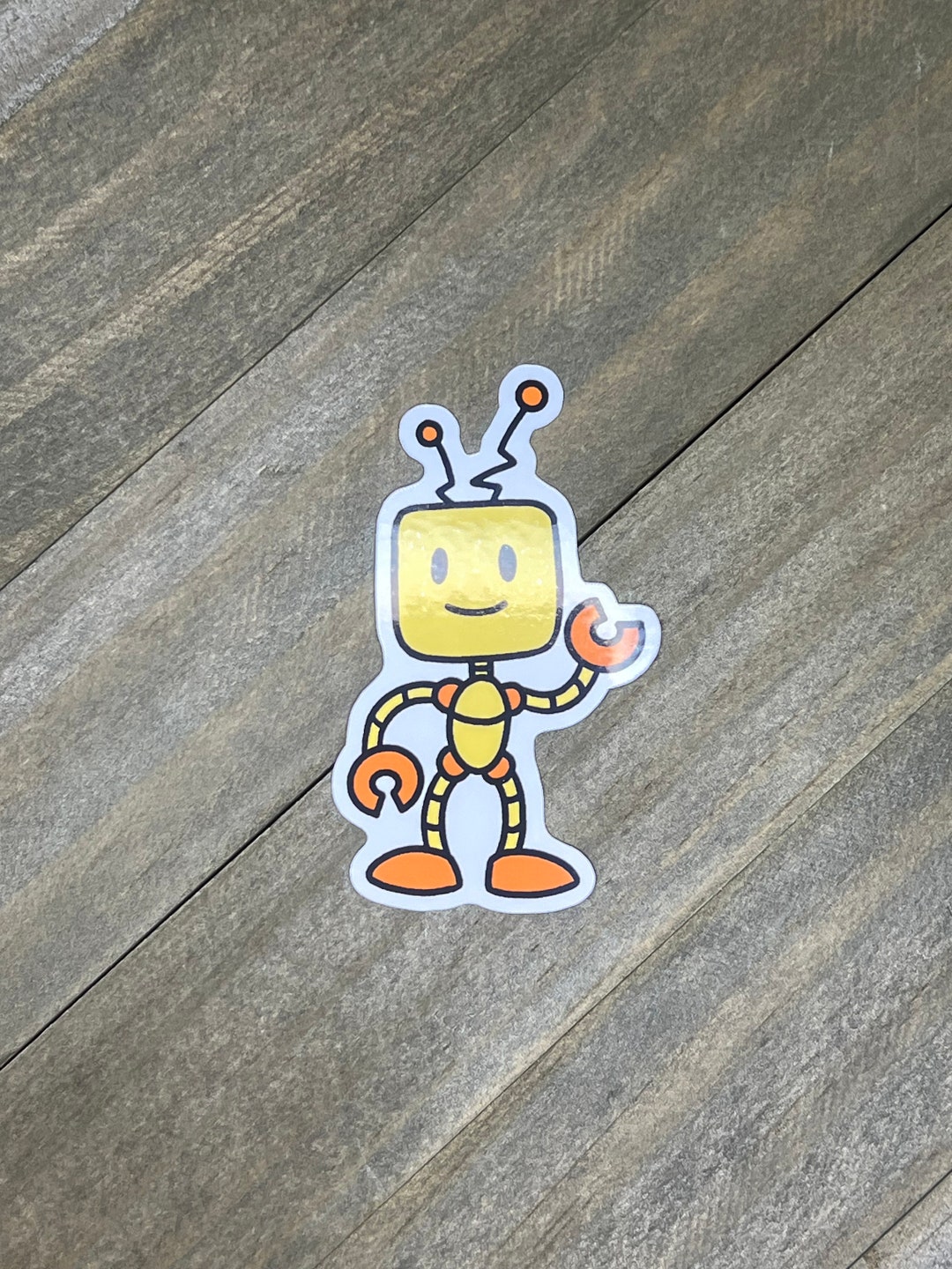 Little Robot Sticker 3 Inch, Cute Robot Sticker, Robot Decal, Vinyl ...