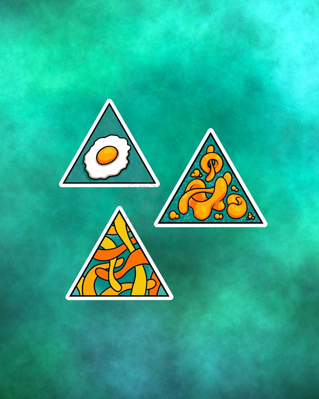 Triangle Blobs Bundle Digital Art Download, PNG, PDF, Abstract, Fun ...